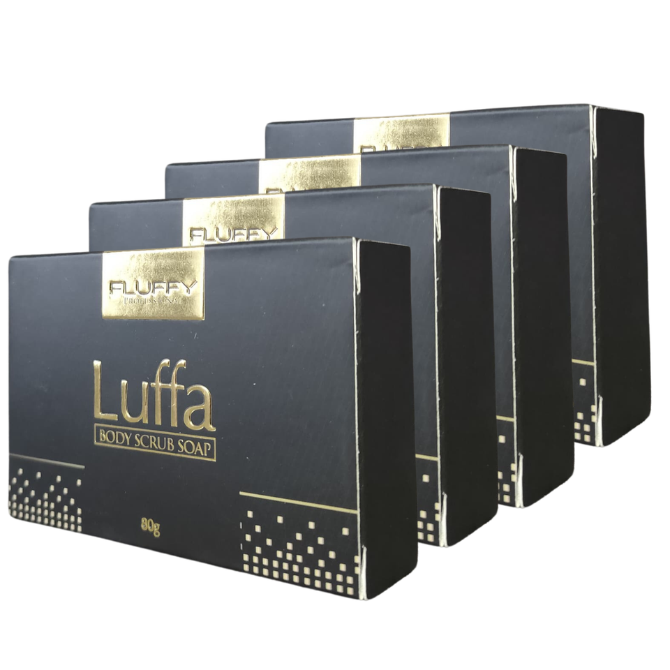 80g Fluffy Luffa Body Scrub Soap Bar Remove Dirt Dead Skin Cells | eBay