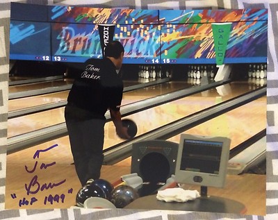 Tom Baker Signed 8 X 10 Photo Autographed Pba Pro Professional Bowling ...