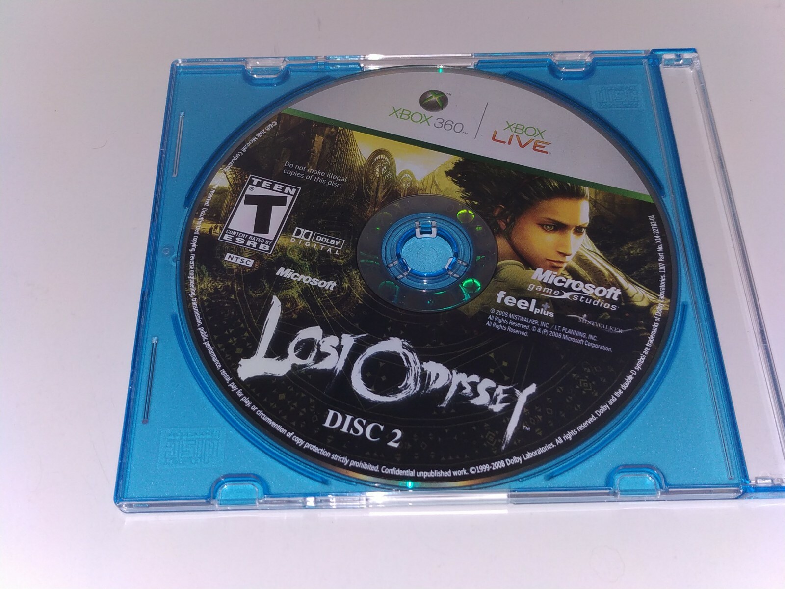 Lost Odyssey Disc 2 Replacement Only (Microsoft Xbox 360, 2008) disk 882224625432| eBay
