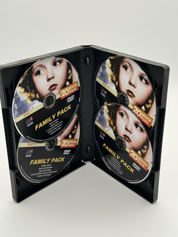 Family Pack - 20 Movie Pack (DVD, 2005, 4-Disc Set) 683904503848 | eBay
