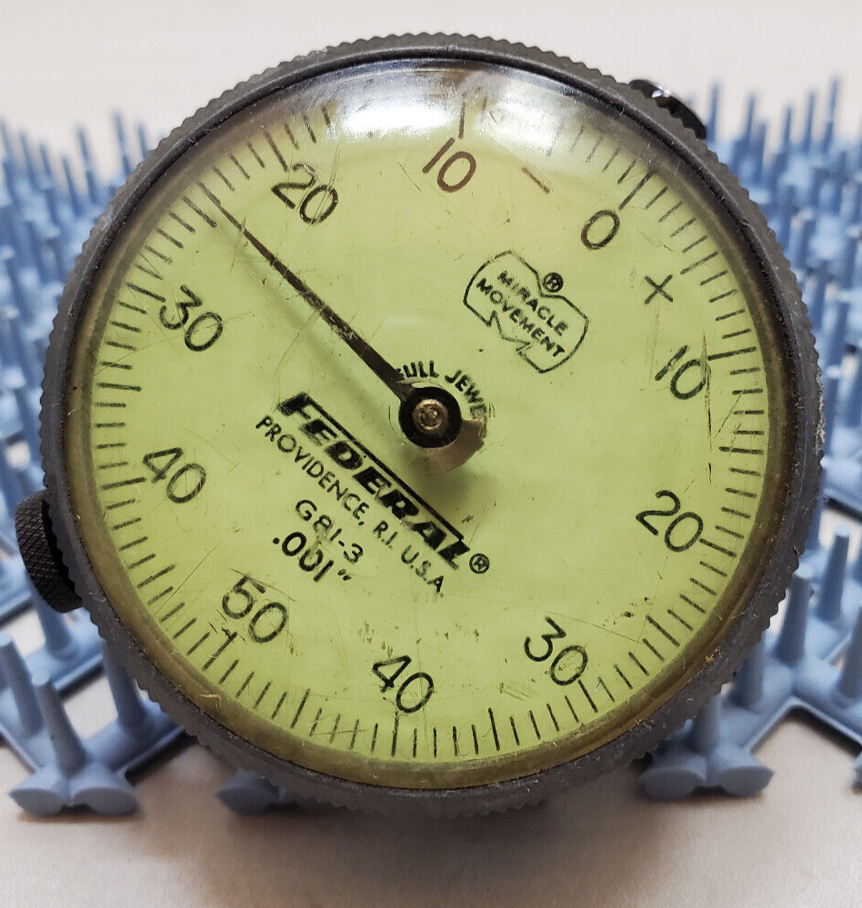 FEDERAL Dial Indicator Full Jeweled G81-3 .001 | eBay
