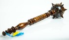 Handmade Carved Wood Ukrainian mace bludgeon Traditioan Dark Bulava 45 ...