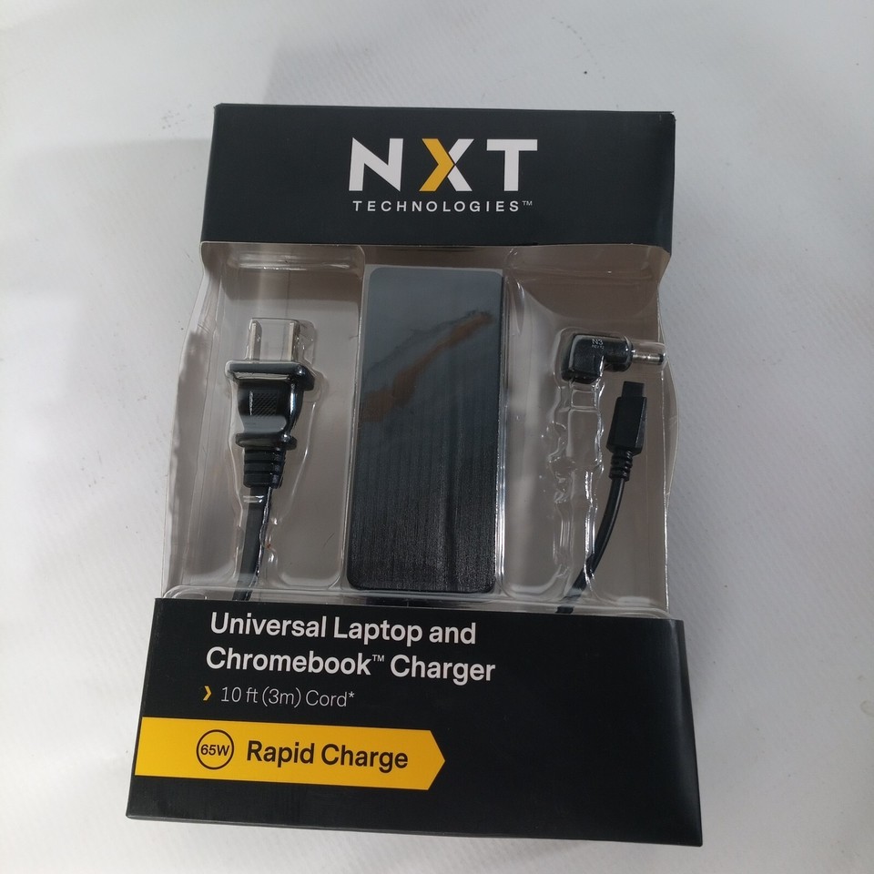 NXT Technologies Universal Laptop & Chromebook Charger 65W Rapid Charge ...