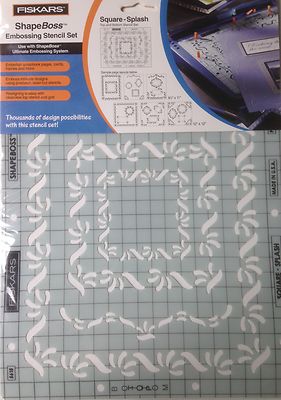 Fiskars ShapeBoss Embossing Stencil Set - Square-Splash - 5615 - NEW | eBay