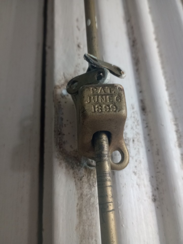 Antique Transom Window Hardware Victorian Eastlake Bar Parts Brackets ...