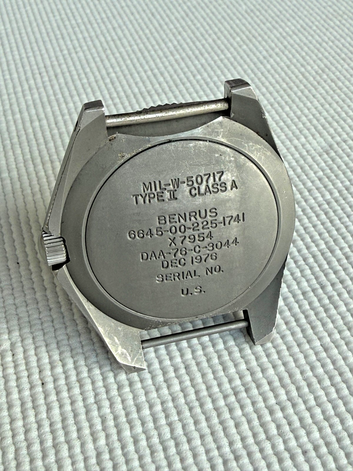Vintage Benrus Type 2 / ll Class A Military Watch Rare Blue Bezel ...