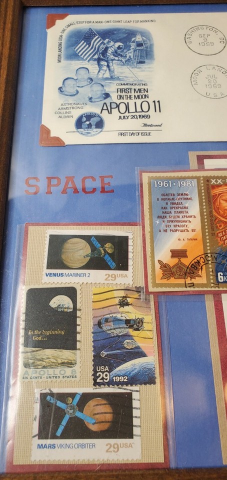 APOLLO 11 Moon Landing Cachet 1969 Dual Cancel First Day Cover Stamps ...