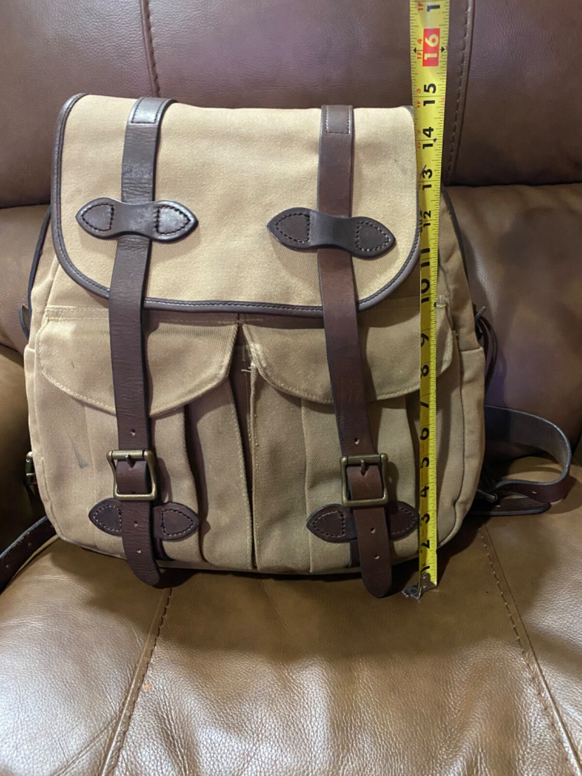 Rare Vintage Filson Talon Rugged Twill Rucksack Dark … - Gem