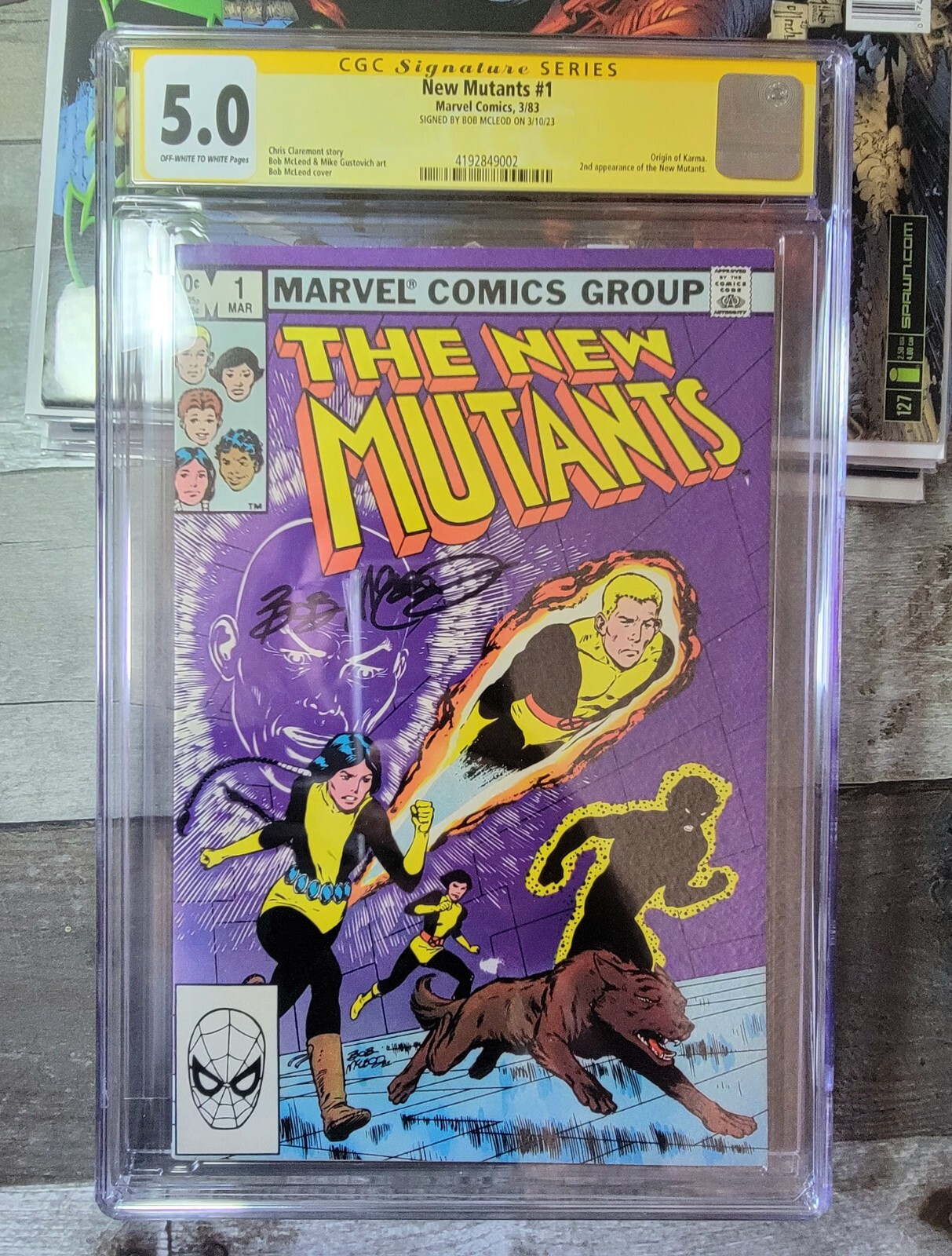 The New Mutants 1 - CGC 5.0 Signed Bob McLeod SS- 1983 Marvel Comics | eBay