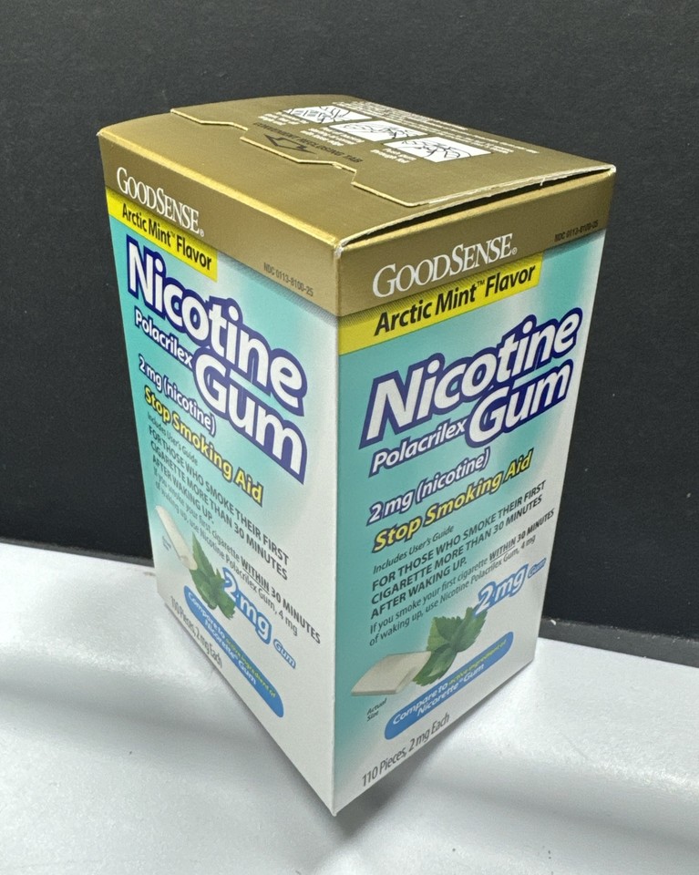GoodSense Nicotine Gum 2mg Arctic Mint 110 Pieces *Exp.09/25 💥Like ...