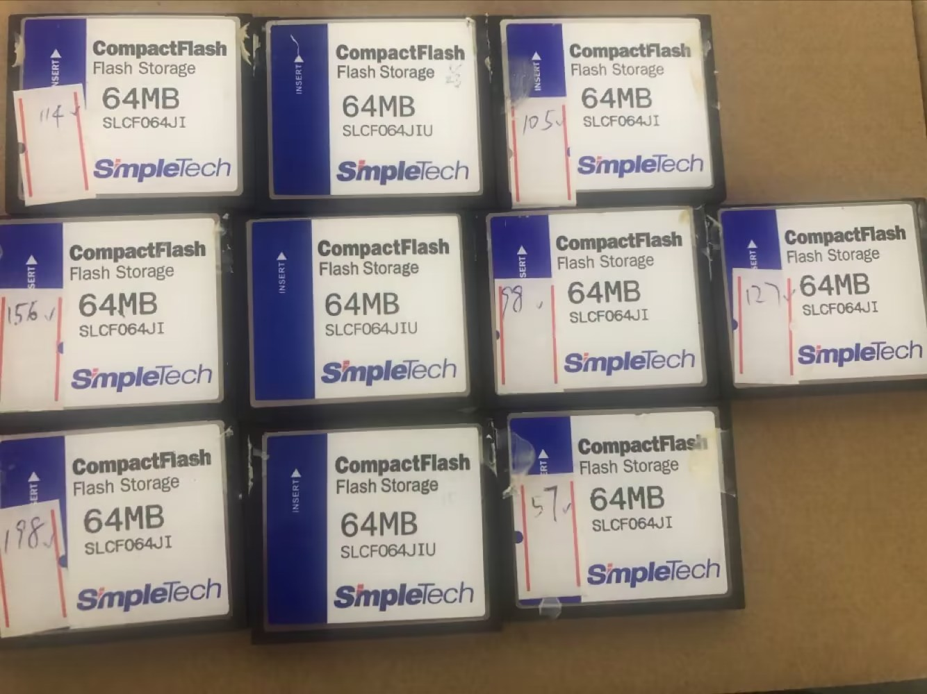 10PCS simpletech 64MB Compact Flash CF Memory Card | eBay