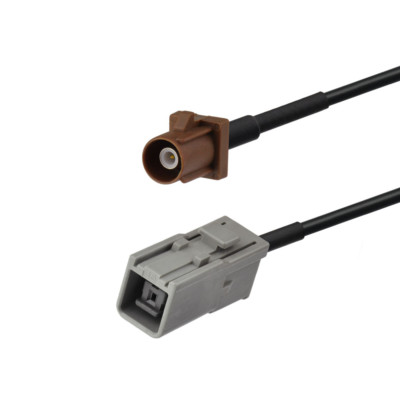 Fakra SMB F 8011 male to HRS GT5-1S grey Female Adapter Cable Pigtail ...