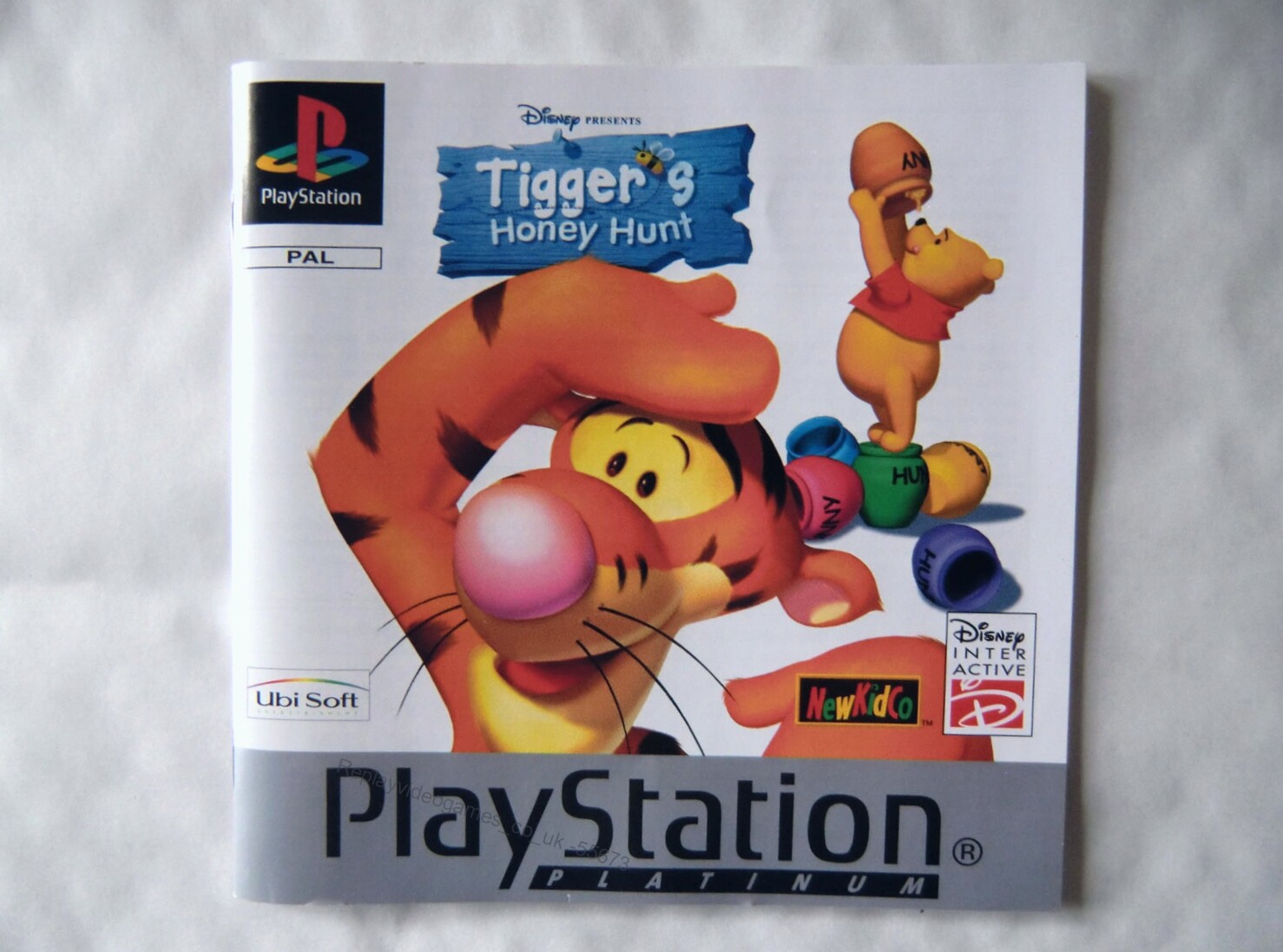 55673 Instruction Booklet - Tigger's Honey Hunt - Sony PS1 Playstation ...