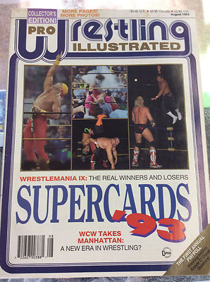 Pro Wrestler Illustrated PWI August 1993 Supercards 93 W Shawn Michaels ...