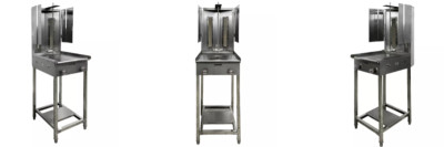 New 18" Taco Stand Dual Infrared Trompo Para Tacos Al Pastor Shawarma 2 ...