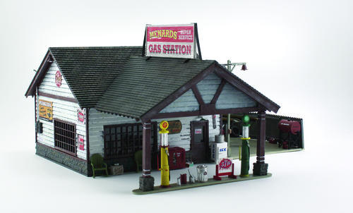 Menards Gas Menards ~ O Gauge Wally's Service Station | EBay