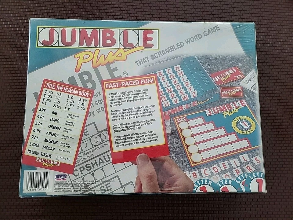 Jumble Plus -That Scrambled Word Game (1996) Vintage | eBay