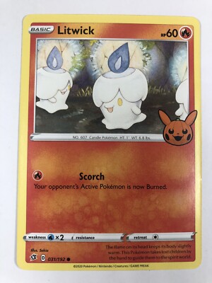 Pokémon TCG Halloween Trick Or Trade Litwick #31/192 Common | eBay
