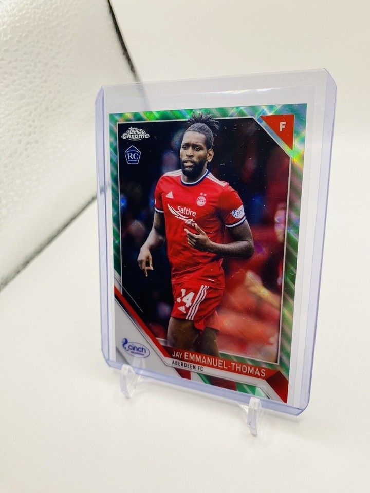Jay Emmanuel-Thomas /50 Green Tartan RC Topps Chrome SPFL 21/22 ...