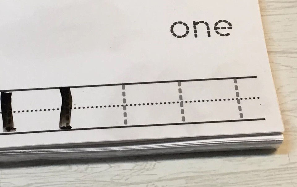 Numbers 1-20 Directional lines -laminated dry erase cards. Preschool ...