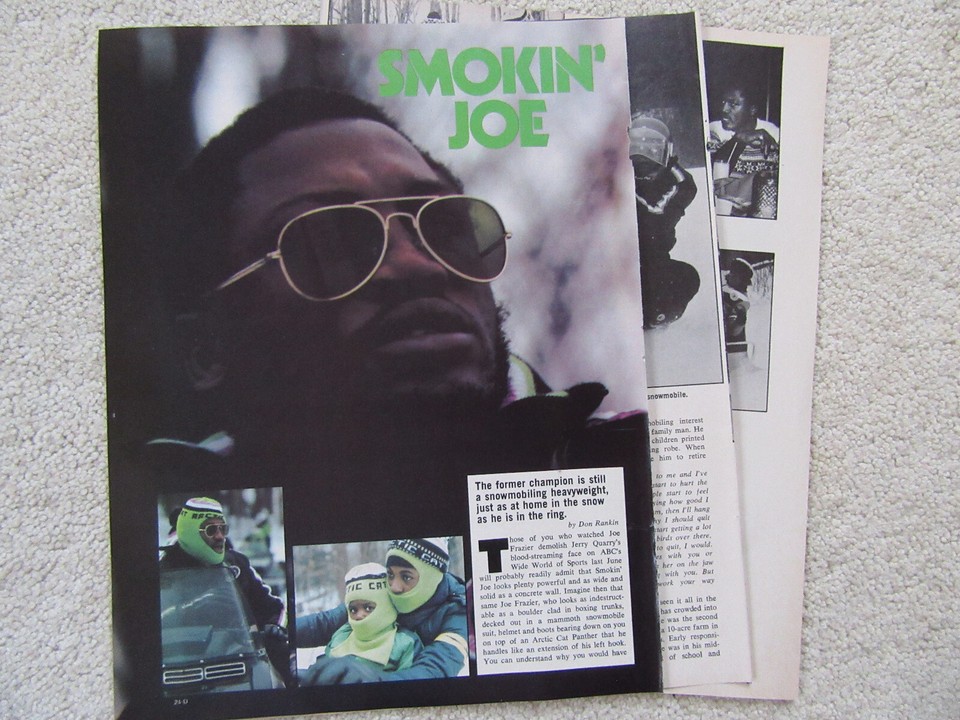 Advertising & Article, Joe Frazier, Smokin' Joe, Boxer, Punch Cigars ...