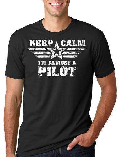 Pilot T-shirt Future Pilot Almost A Pilot Flight School Keep calm Tee ...