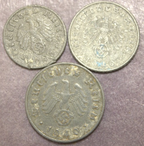1940 German Third Reich 3 Coins Lot Y2696 | eBay
