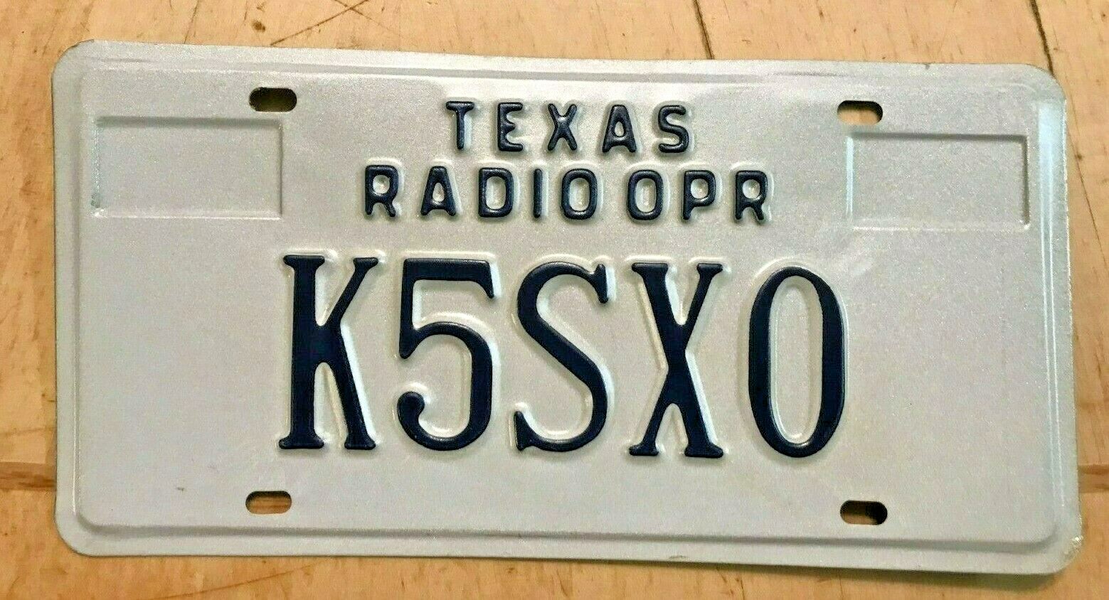 TEXAS AMATEUR HAM RADIO OPERATOR LICENSE PLATE " K5SXO " TX K5 SXO | eBay