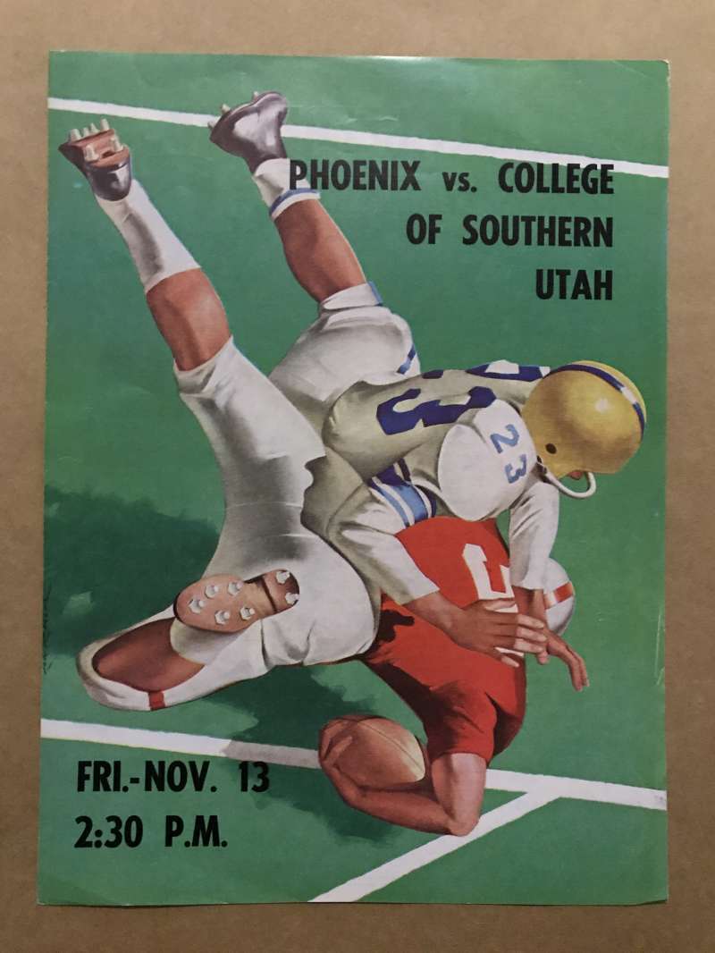 COLLEGE OF SOUTHERN UTAH @ PHOENIX COLLEGE FOOTBALL PROGRAMS 1959 EX | eBay