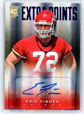 2013 Panini Prestige #211 Eric Fisher Rookie Extra Points Blue ...