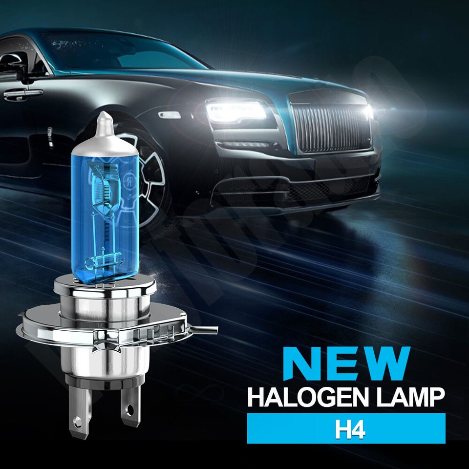 H4/9003-HB2 100W Xenon Halogen Headlight Light Bulbs 6000K Super Bright ...