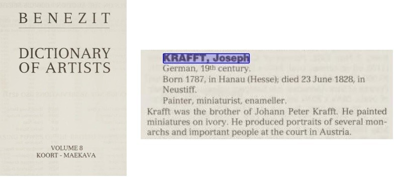 Attrib. to Joseph Krafft (1787-1828) "Henriette Rottmann" miniature ...