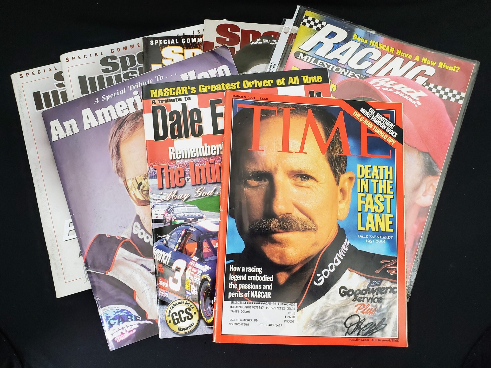 Vintage Dale Earnhardt Nascar Magazine Lot of 8 Time Sports Illustrated ...