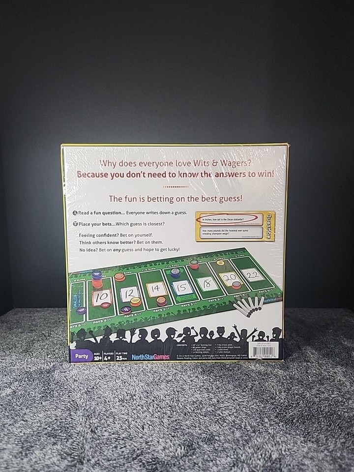 Wits And Wagers Trivia Board Game - Party Game Brand New (Sealed ...