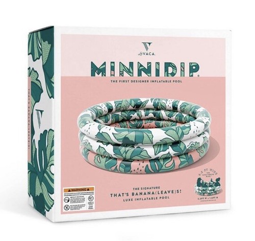 Minnidip Inflatable Pool That's Banana Leaves Luxe Adult Kiddie Blow Up ...