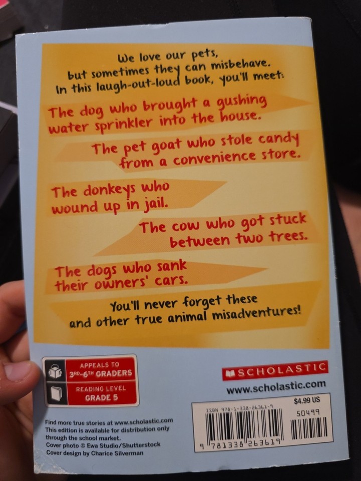 Bad Pets Bad to the Bone Scholastic Paperback Funny Animal Stories Kids ...