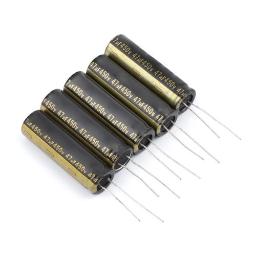 5pcs 450V 47UF Aluminum Electrolytic Capacitors For LCD TV LED 13x42mm ...