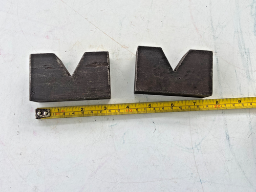 2 Vee Blocks 80mm Engineering Work Holding V Blocks Machinist 80mm x ...