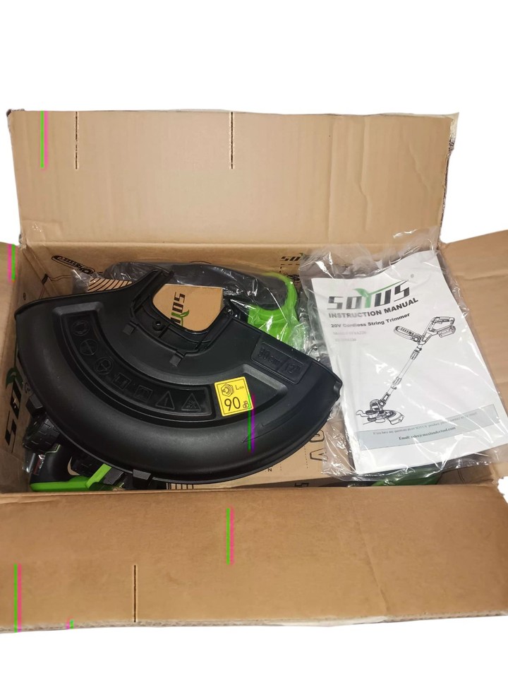 SOYUS Weed Wacker Cordless, 12 Inch String Trimmer with Battery and ...