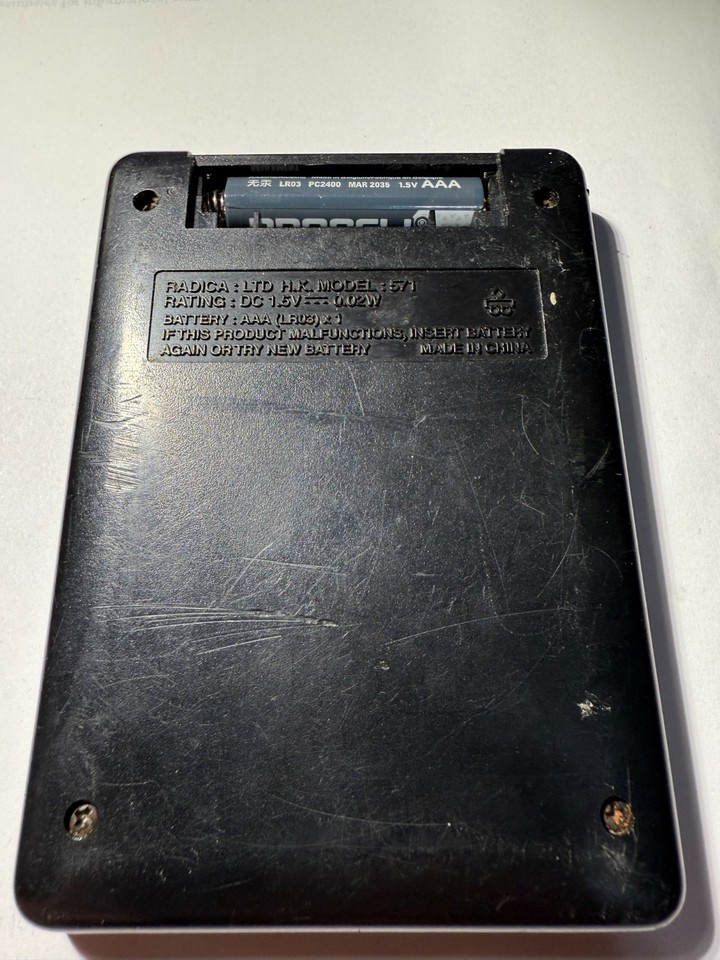 RADICA 3-Line Slot Handheld Poker Game Model 571 Tested | eBay