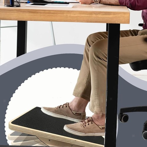 Wood Wobble Balance Board Wobble Board for Home Gym Yoga Under Desk ...