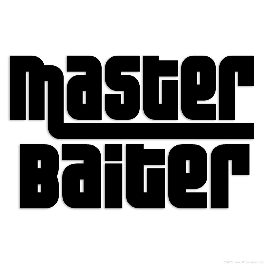 Master Baiter Fishing - Decal Sticker - Multiple Colors & Sizes ...