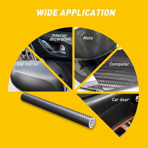 5D Waterproof Carbon Fiber Vinyl Car Wrap Sheet Roll Film Sticker Decal ...