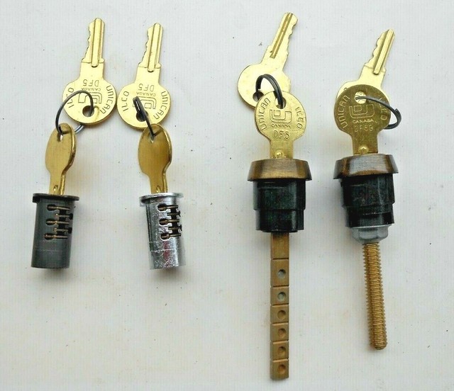 Lot of 4 KABA ILCO LOCKS UNICAN SIMPLEX (1) DF 59 and (3) DF 5 ...