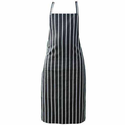 Striped Chef Aprons Check Cotton Butcher Cooking Kitchen Catering BBQ ...