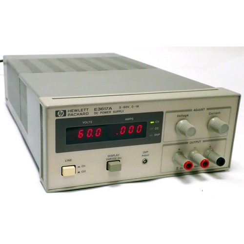HP / AGILENT E3617A DC POWER SUPPLY 60W 0-60 VOLT, 0-1 AMP OVP TESTED ...