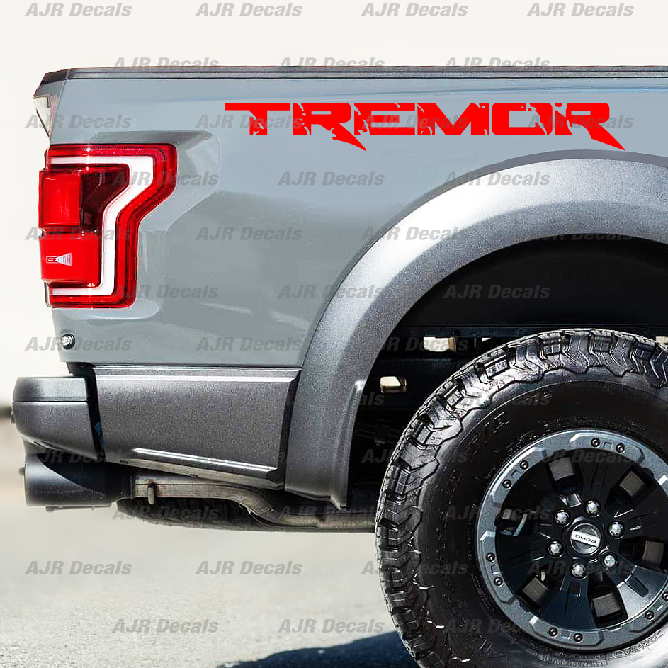 Tremor Decals Fits Ford Bedside Truck Sticker Vinyl in 6 colors (2 ...