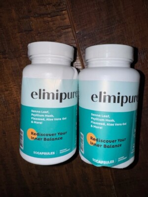 2X Elimipure Inner Balance Intestinal Colon Flush Supplement Vegan Exp ...