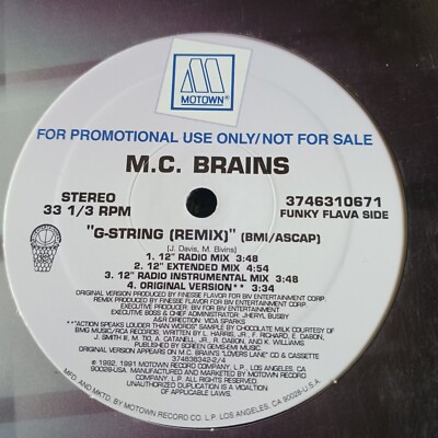 M.C. Brains – "SEE LABEL FOR TITLE (Remix)" (Motown – 374 631 0671) | eBay