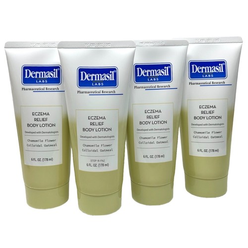 Dermasil Eczema Relief Body Lotion Colloidal Oatmeal Chamomile Flower 6 ...
